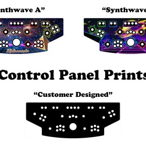 Quad T-panel Arcade Control Panel Art Print - Etsy