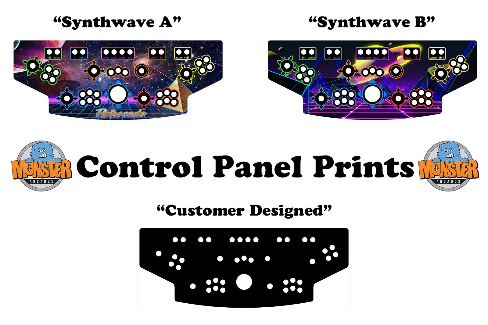 Quad T-panel Arcade Control Panel Art Print - Etsy