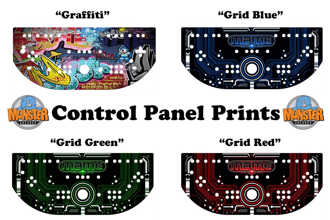 Quad Panel Arcade Control Panel Art Print - Etsy