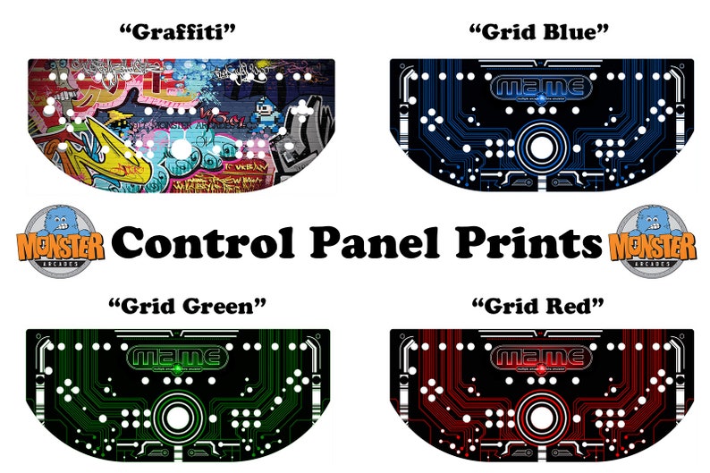 Quad Panel Arcade Control Panel Art Print - Etsy