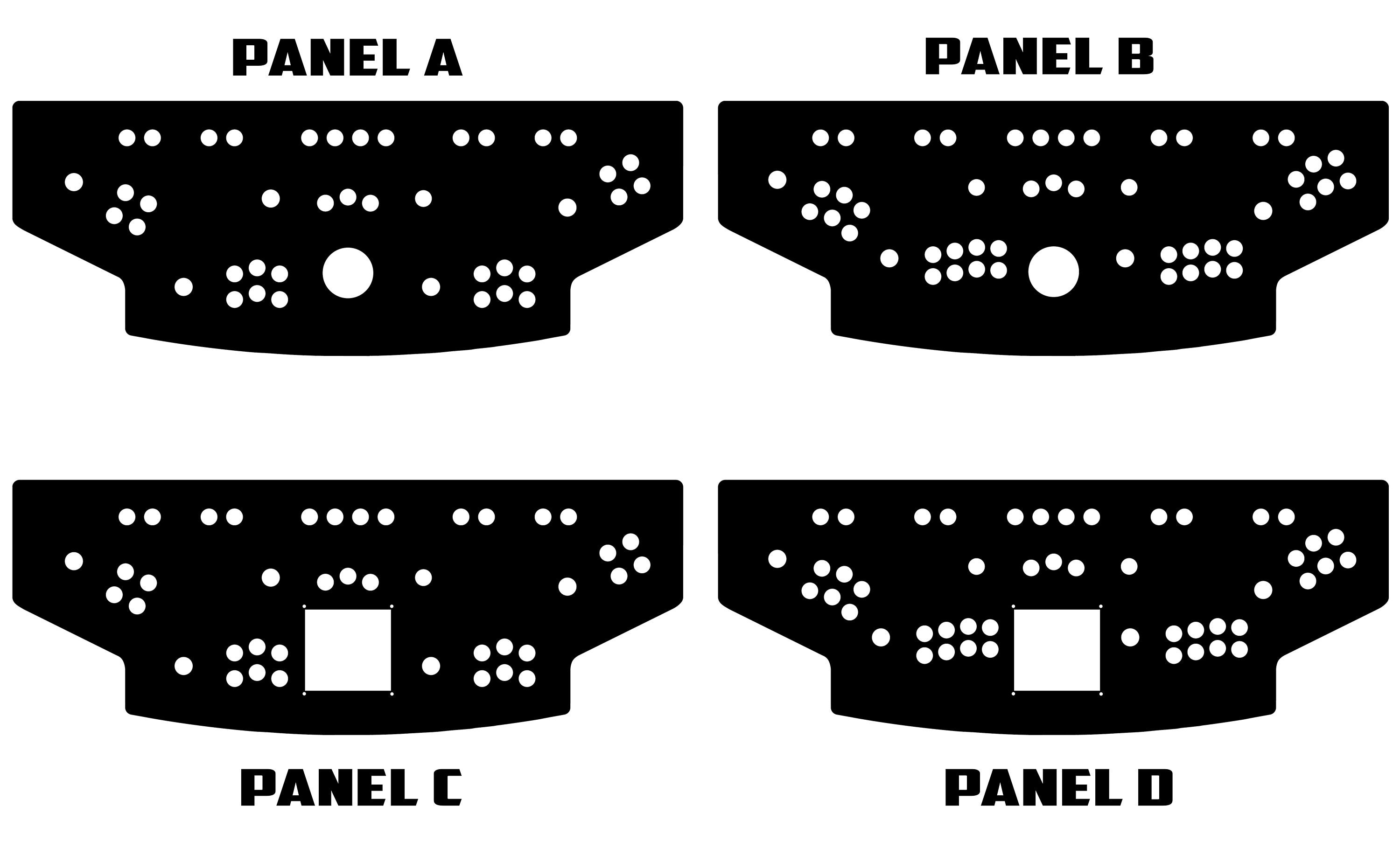 Quad T-panel Arcade Control Panel Kit - Etsy