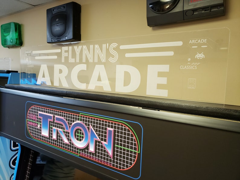Large Personalized Flynn's Arcade Game Room LED Neon - Etsy
