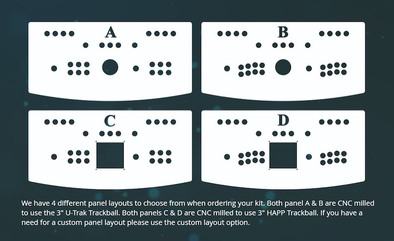 2 Player Arcade Control Panel Kit Full Size - Etsy