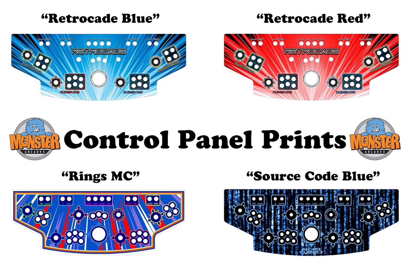 Quad T-panel Arcade Control Panel Art Print - Etsy