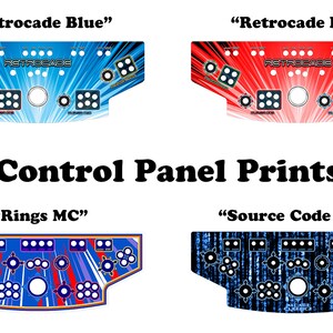 Quad T-panel Arcade Control Panel Art Print - Etsy