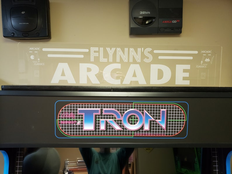 Large Personalized Flynn's Arcade Game Room LED Neon Acrylic Sign - Etsy