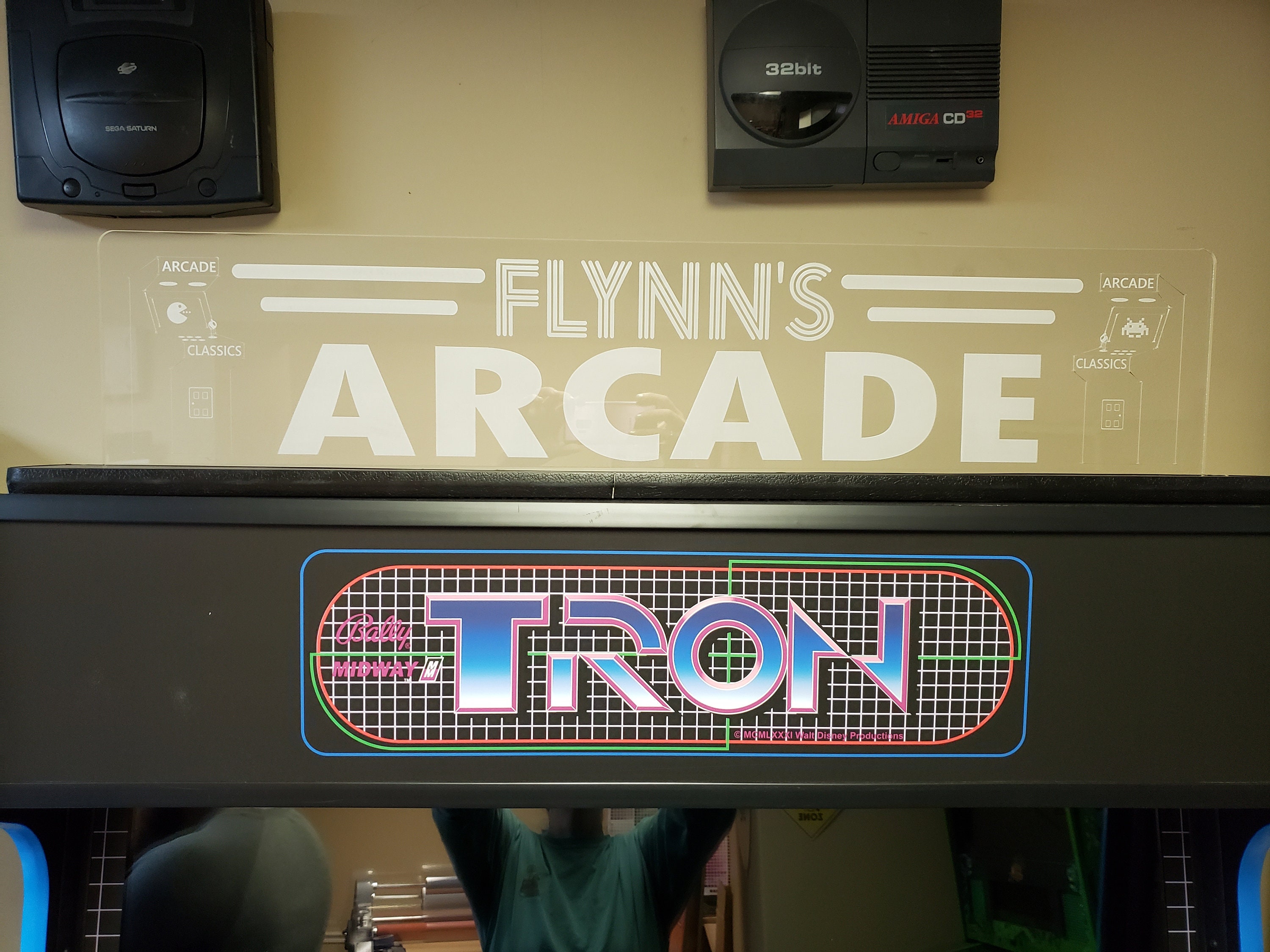 Large Personalized Flynn's Arcade Game Room LED Neon - Etsy