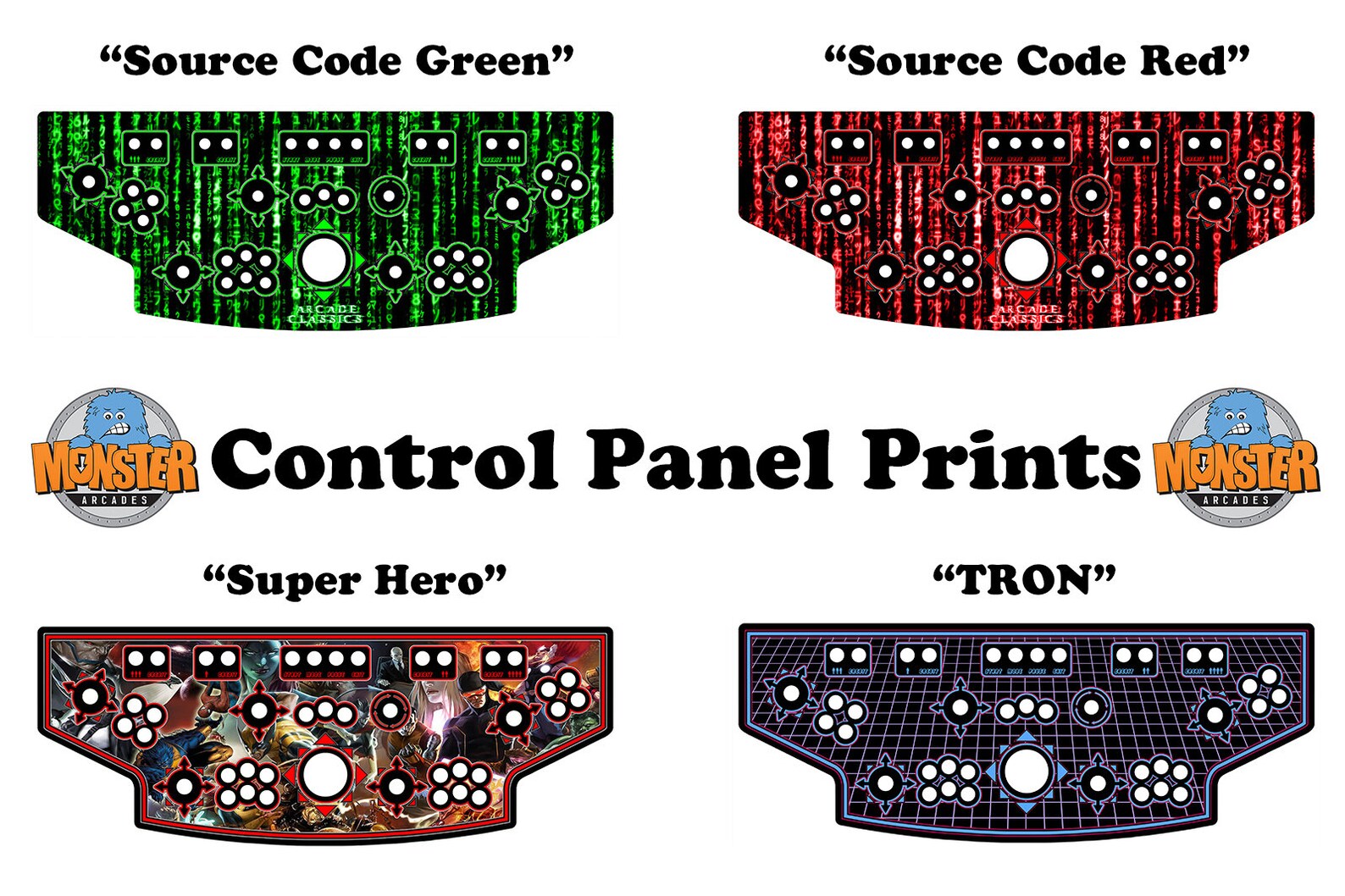 Quad T-panel Arcade Control Panel Art Print - Etsy