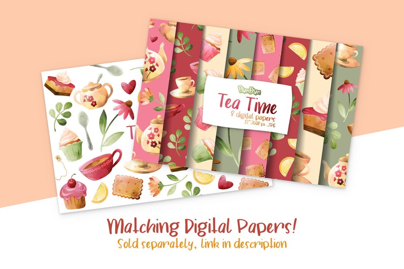 Tea Time Clipart, Tea Party Clipart, Tea Party Graphics, Cute ...
