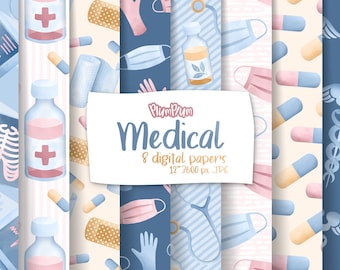 Healthcare Digital Paper - Etsy