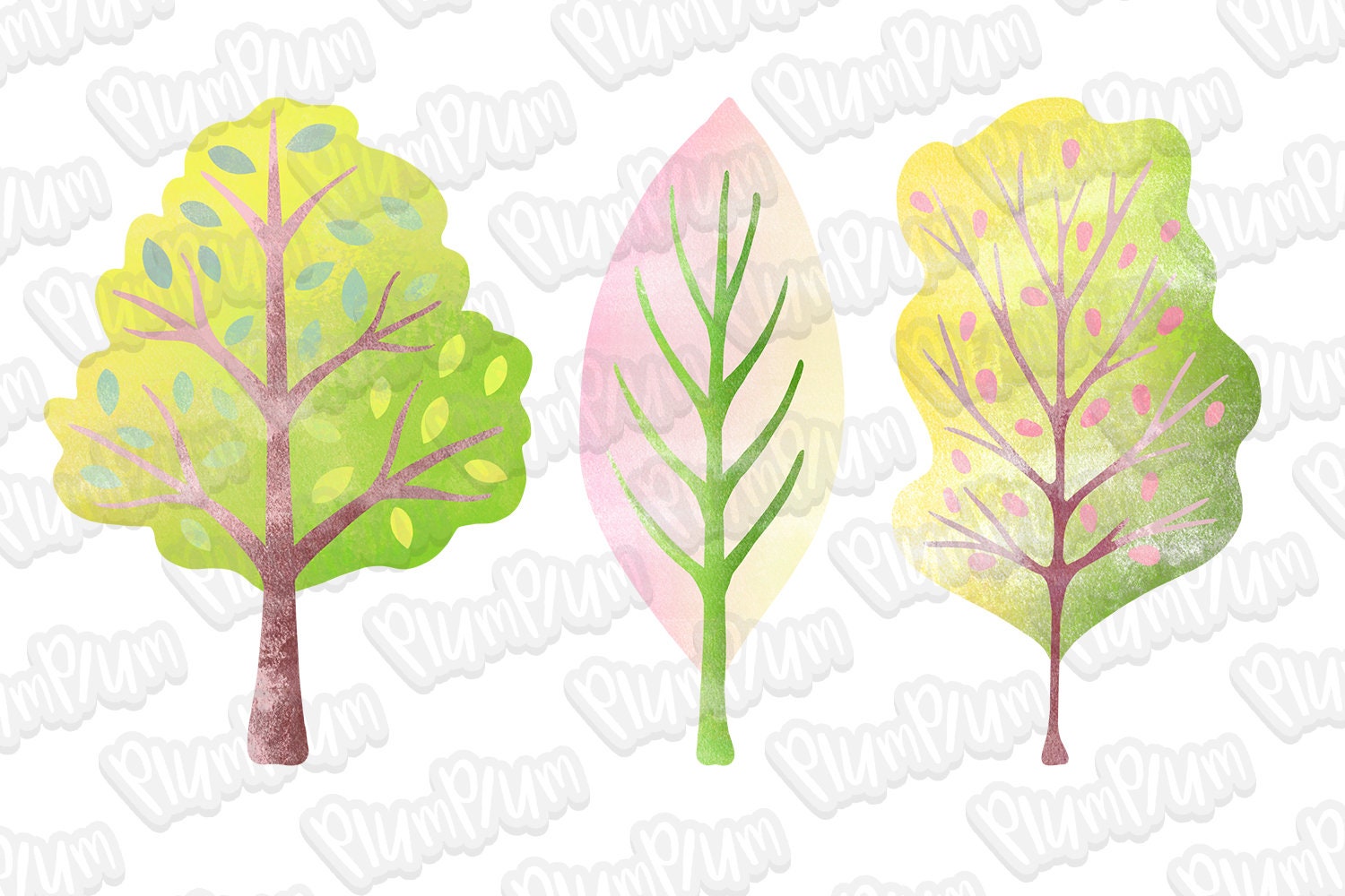 Spring Watercolor Cliparts, Spring Clipart, Flower Clipart, Spring ...