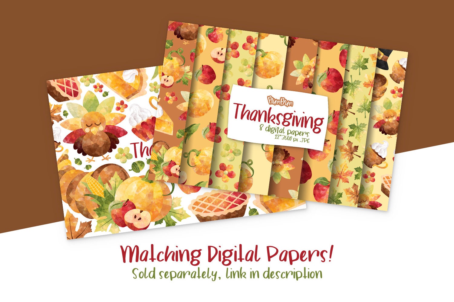 Thanksgiving Watercolor Clipart, Cute Thanksgiving, Thanksgiving Png ...