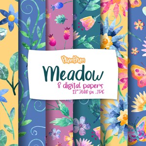 Floral Digital Paper, Flower Patterns, Flower Digital, Surface Patterns ...