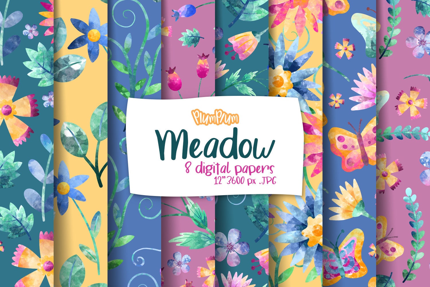 Floral Digital Paper, Flower Patterns, Flower Digital, Surface Patterns ...
