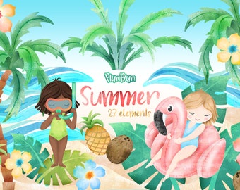 Thanksgiving Watercolor Clipart Cute Thanksgiving - Etsy