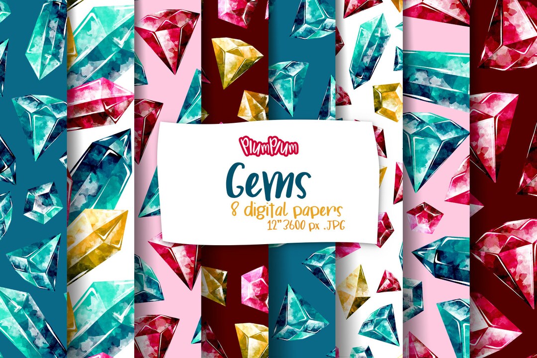 Gem Digital Papers, Gem Patterns, Digital Background, Surface Patterns ...