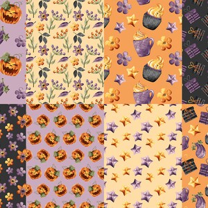 Halloween Digital Paper, Halloween Patterns, Halloween Seamless ...