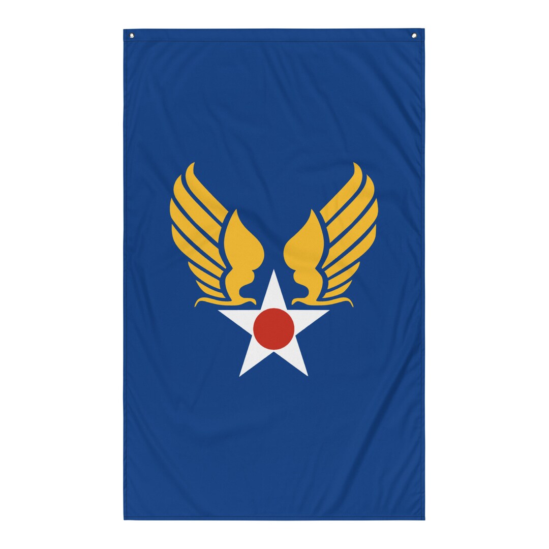 Air Force Vintage Emblem Flag - Etsy