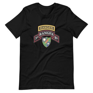 Army 3rd Ranger Battalion Scroll and Tab Unisex T-shirt - Etsy