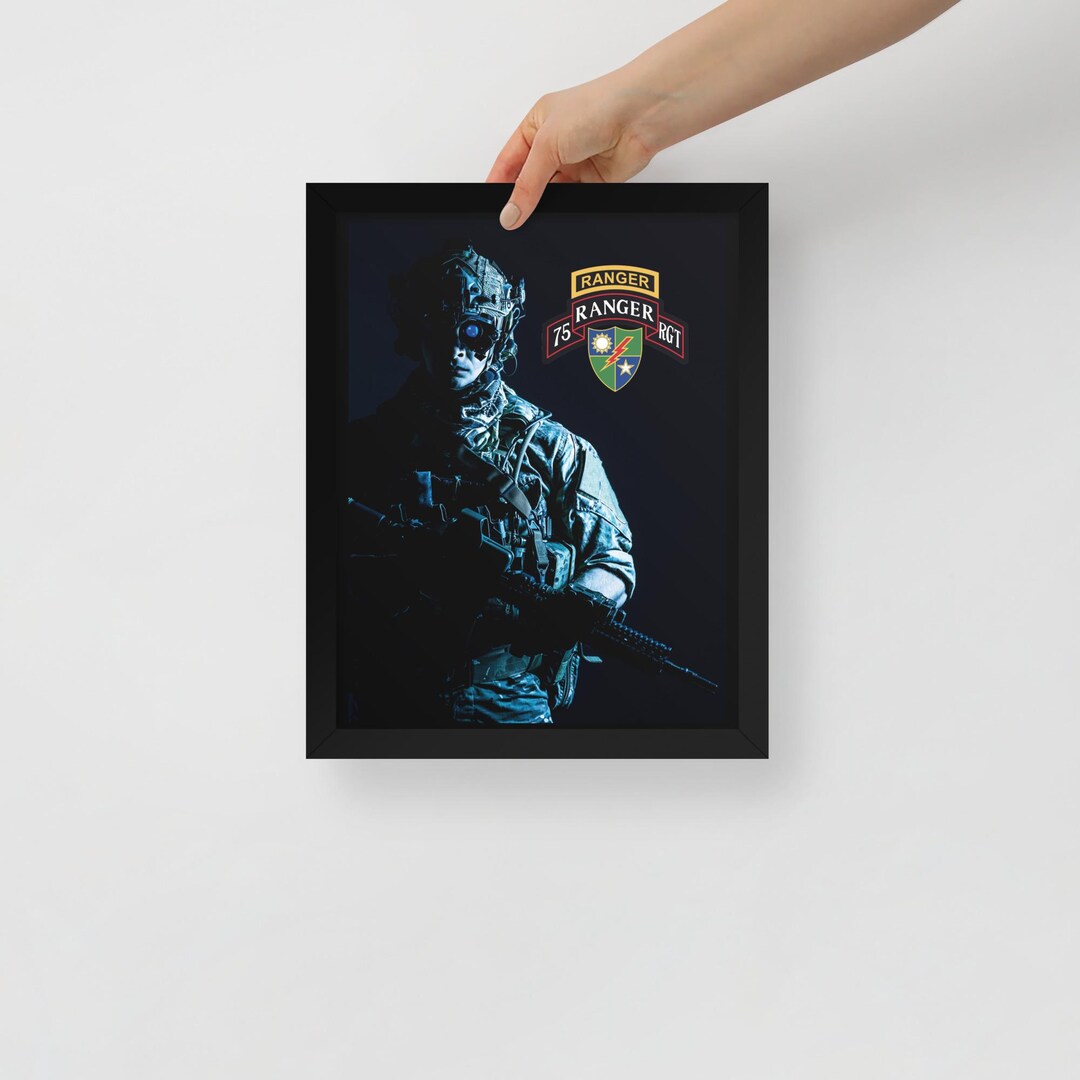 Army RANGER Black OPS Framed Poster - Etsy