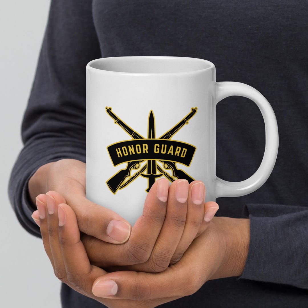 Honor Guard Tab Rifles and Sword White Glossy Mug - Etsy