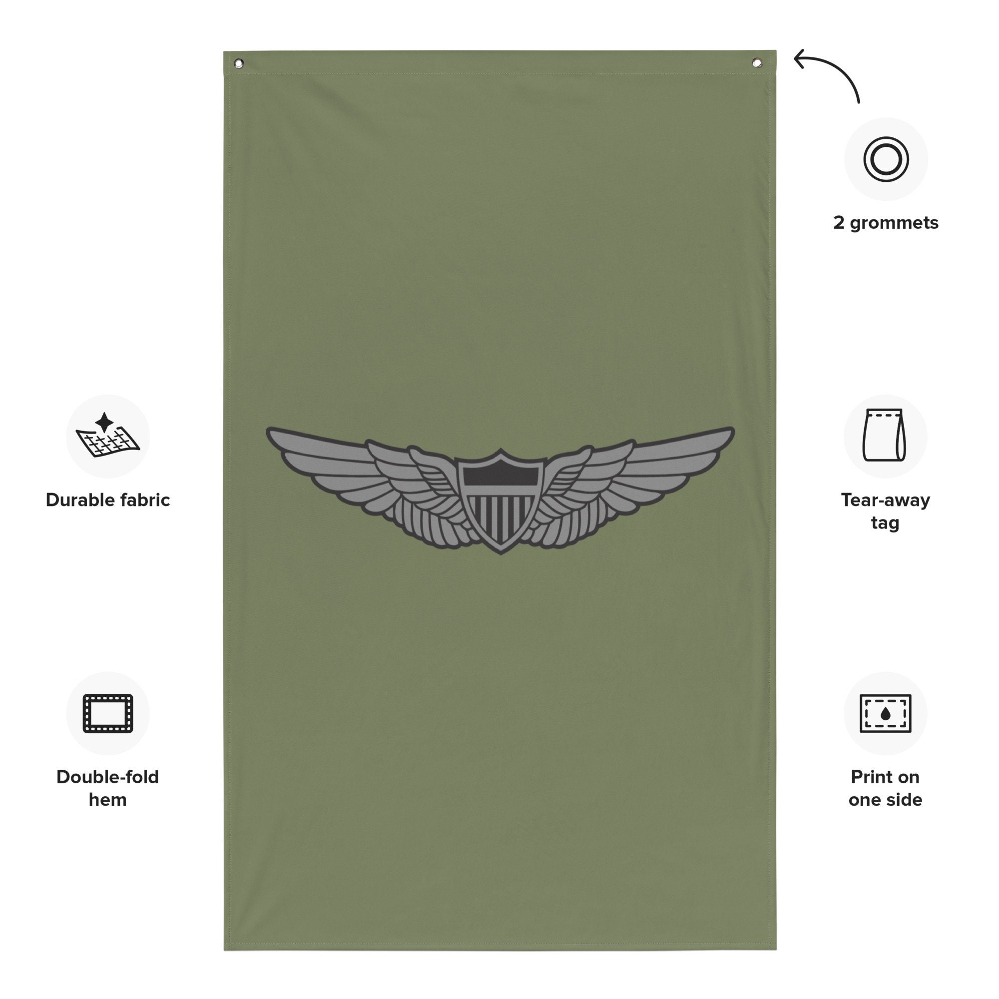 Army Aviation Pilot Wings Flag - Etsy
