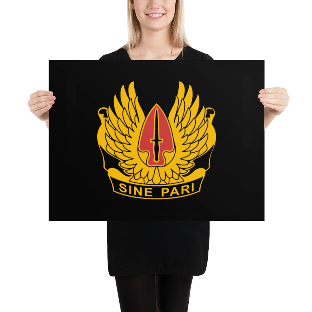 United States Army Special Operations Command Sine Pari Poster - Etsy