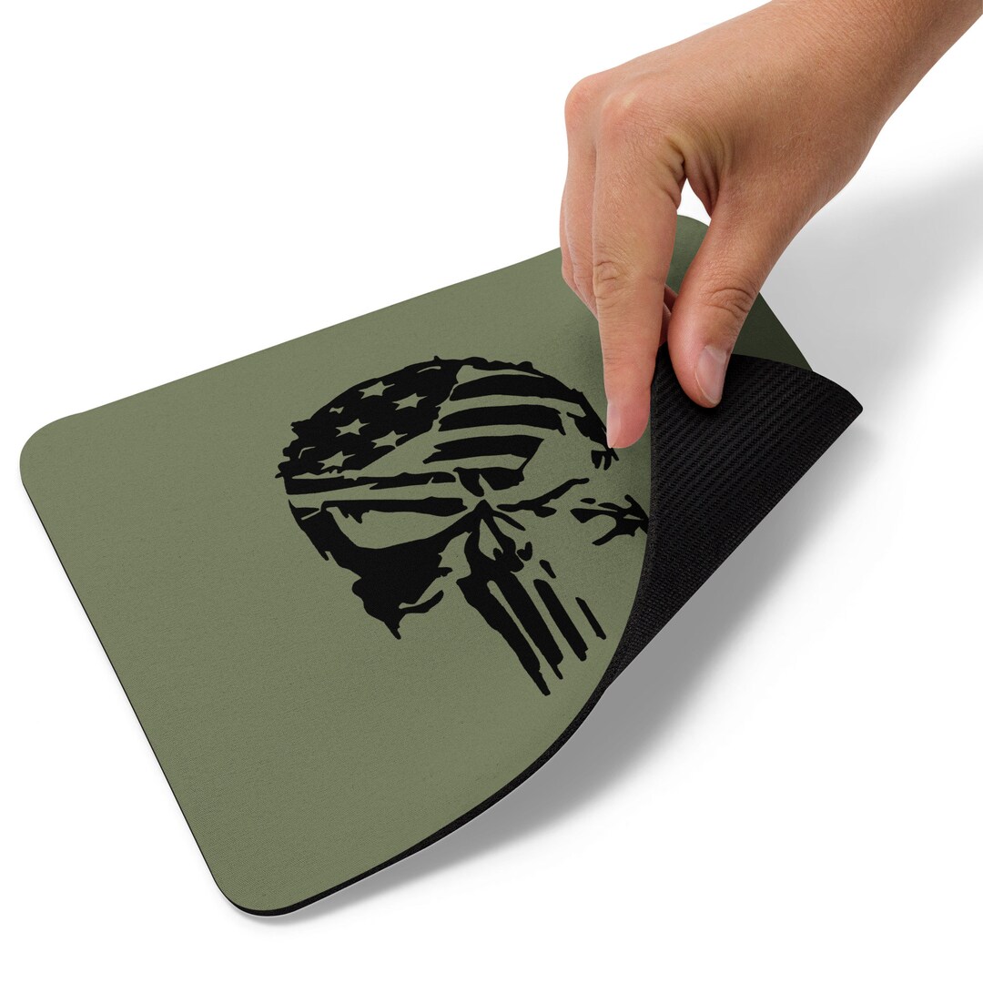 USA Punisher Skull Mouse Pad - Etsy