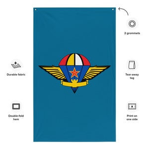 Chinese PLA Airborne Wings Flag - Etsy