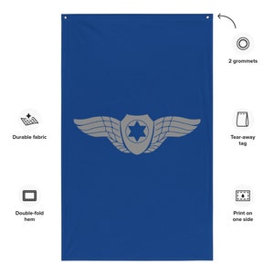Israeli Air Force IAF Pilot Wings Flag - Etsy