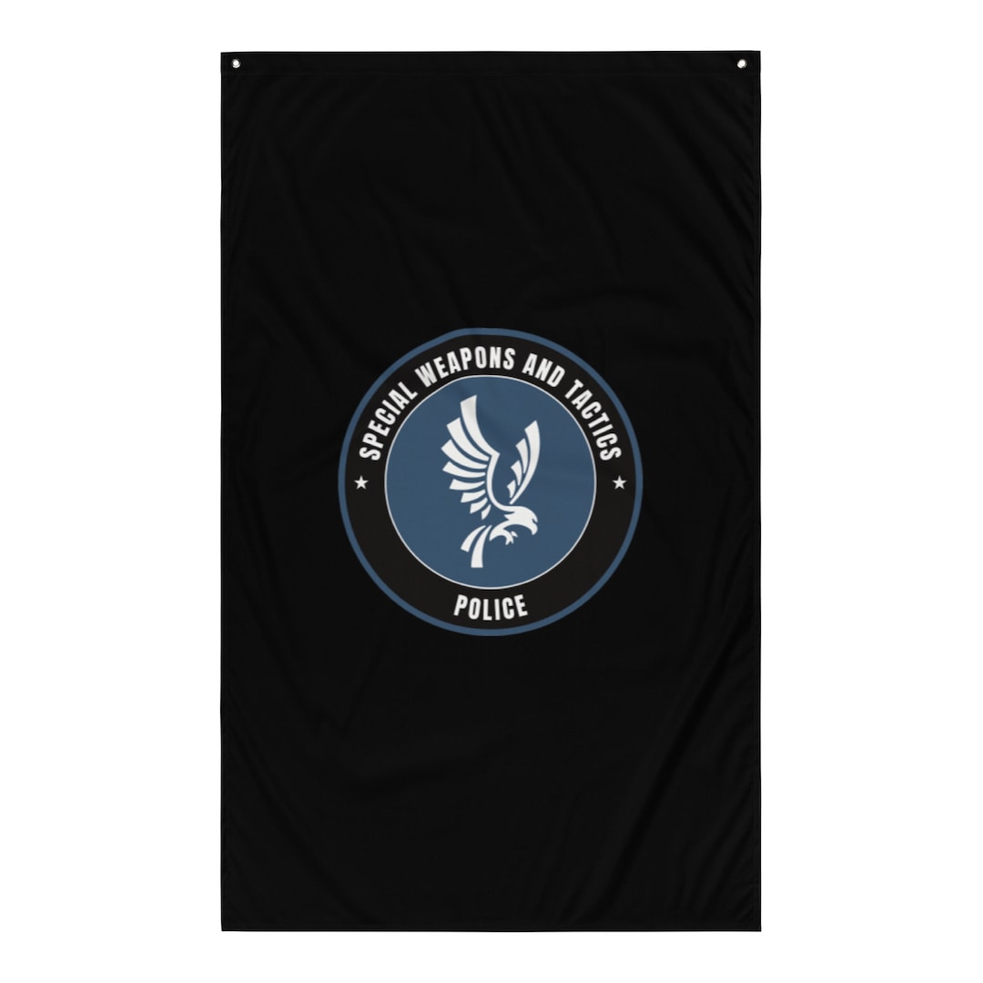 SWAT special Weapons and Tactics Emblem Flag - Etsy