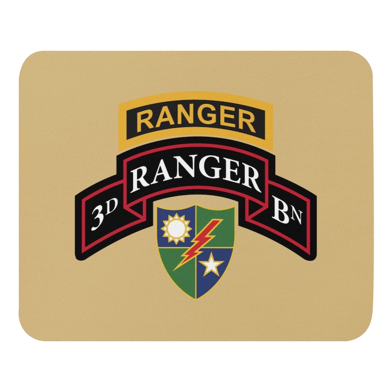 Army 3rd Ranger Battalion Scroll and Tab Mouse Pad - Etsy