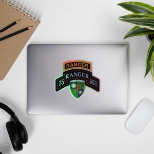 Army 75th Ranger Regiment Scroll and Tab Holographic Stickers - Etsy