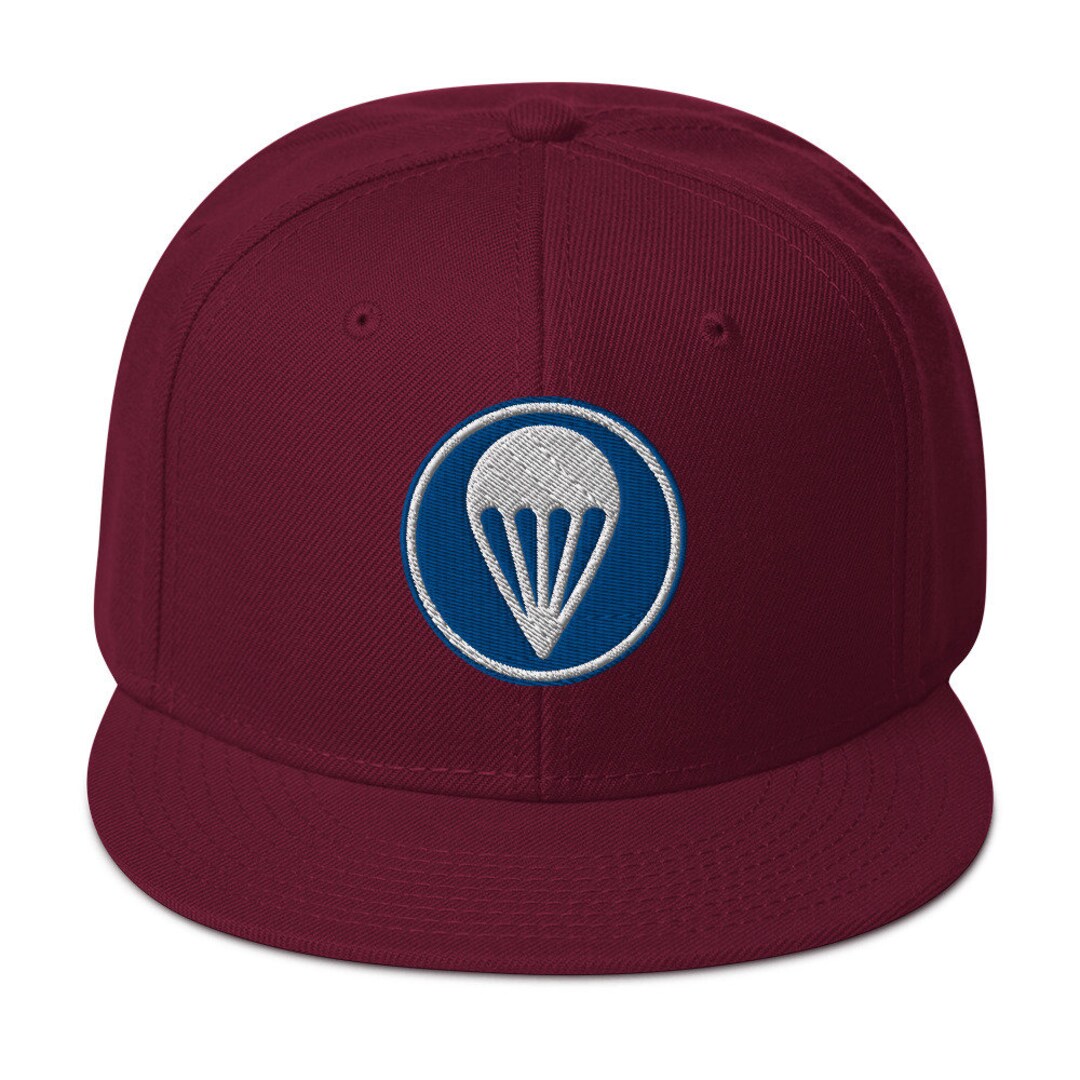 WWII Airborne Paratrooper Cap Emblem Embroidered Snapback Hat - Etsy