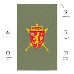 Norwegian Armed Forces Coat of Arms – Norway Military Emblem Patch ...
