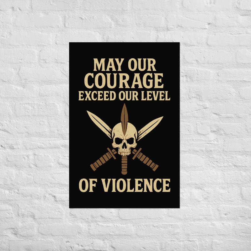 Courage Poster - Etsy