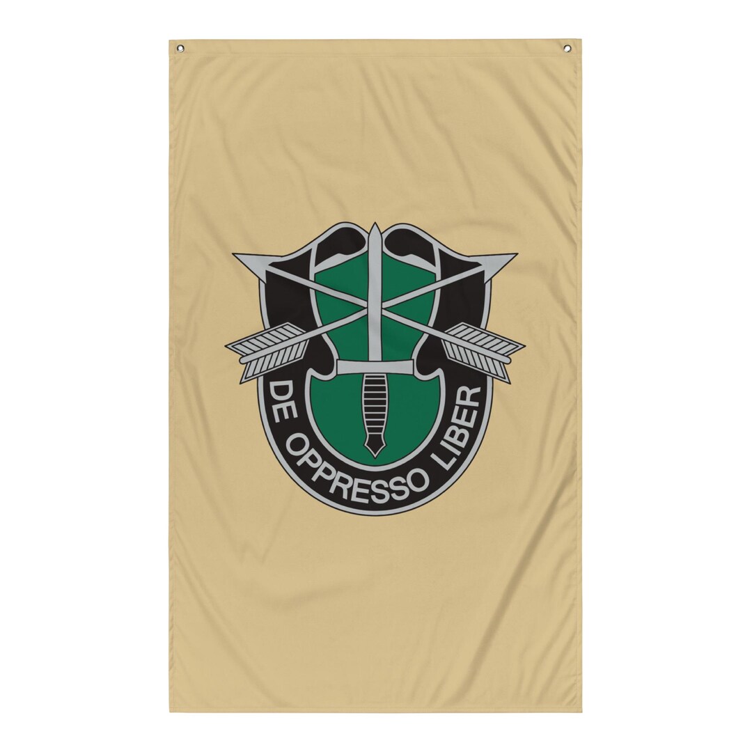 10th Special Forces Group De Oppresso Liber Crest Flag - Etsy