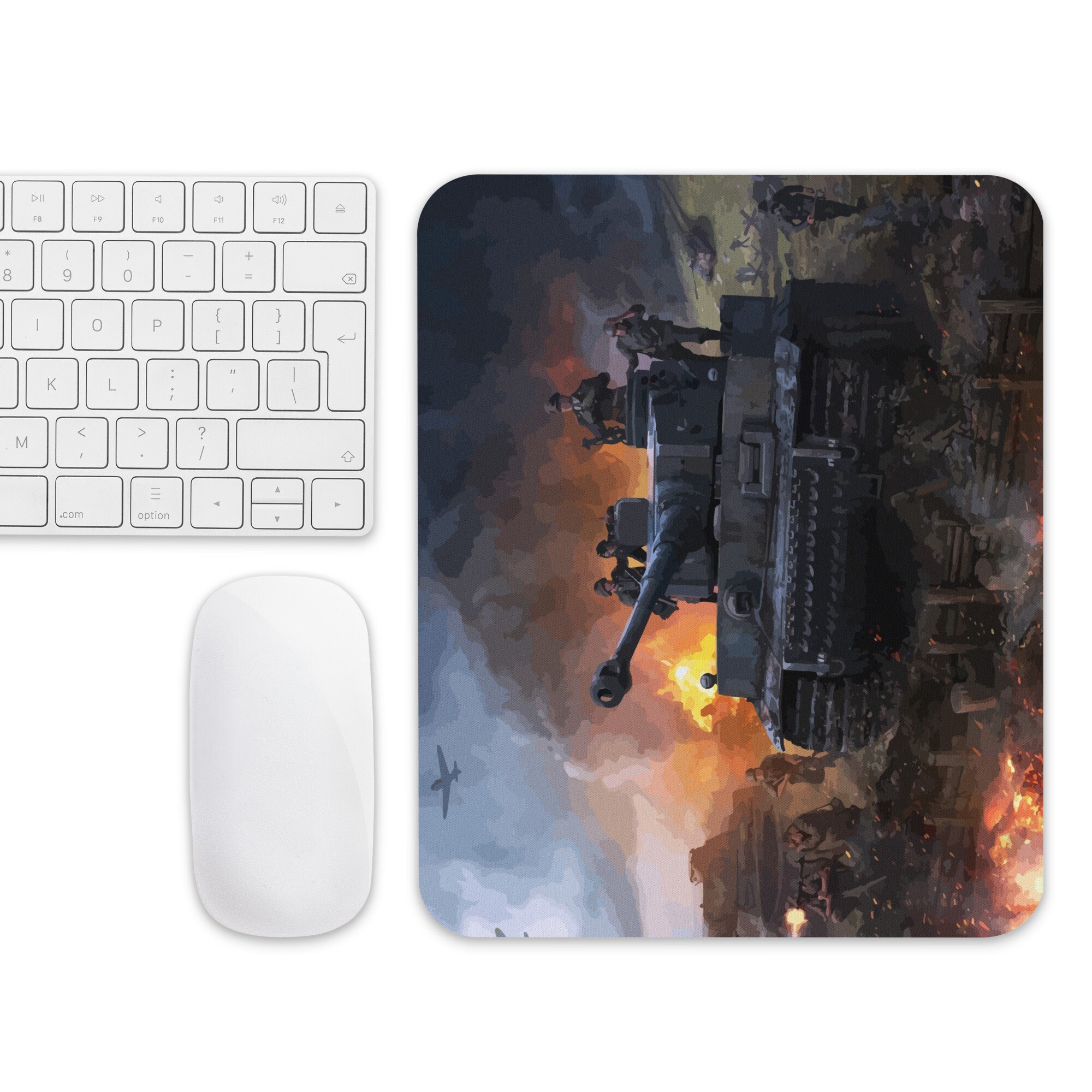 World War II Tiger Tank Battle Mouse Pad - Etsy