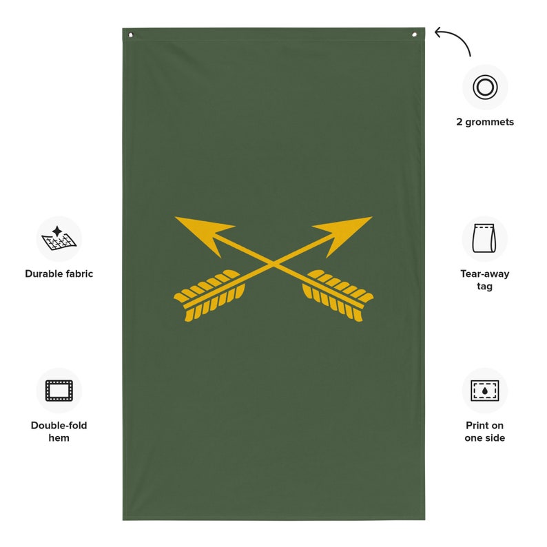 Army Special Forces Crossed Arrows Flag - Etsy