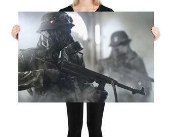 World War II Tiger Tank Battle Poster - Etsy