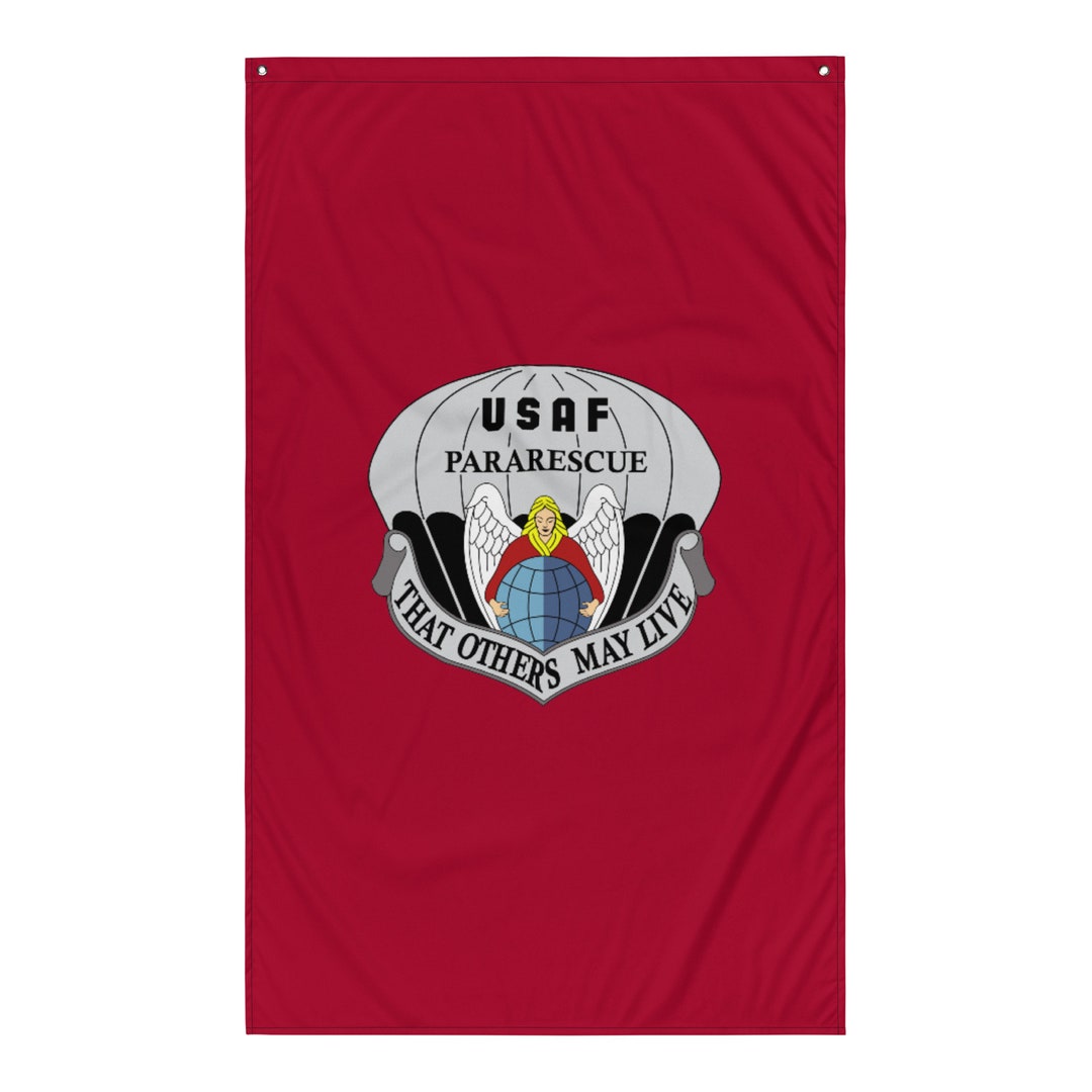 Air Force Pararescue (PJ) Beret Crest Flag - Etsy