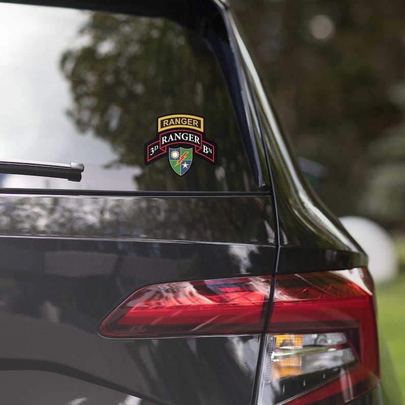 Army 3rd Ranger Battalion Scroll and Tab Bubble-free Stickers - Etsy