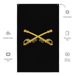 Army Cavalry Branch Insignia Embroidered Flag - Etsy