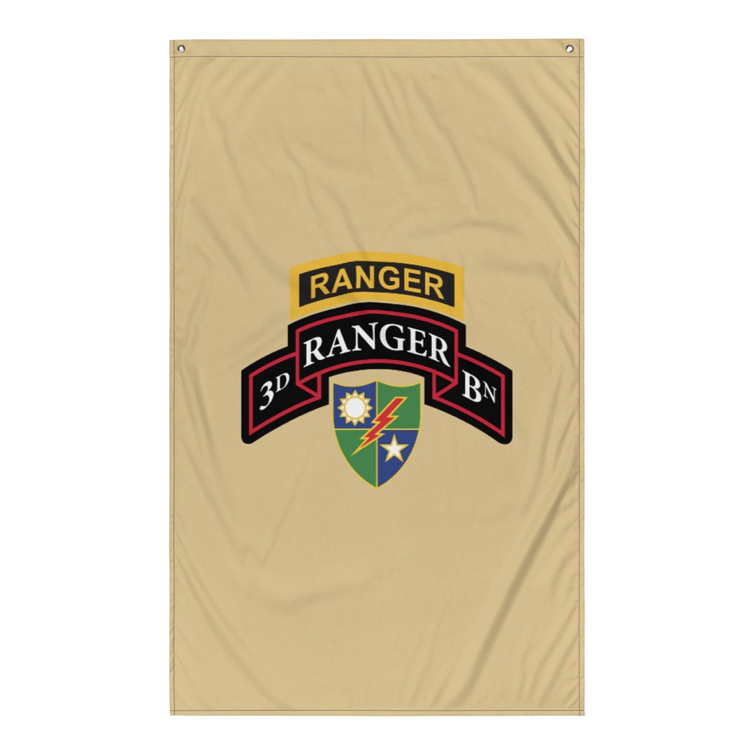 Army 3rd Ranger Battalion Scroll and Tab Flag - Etsy