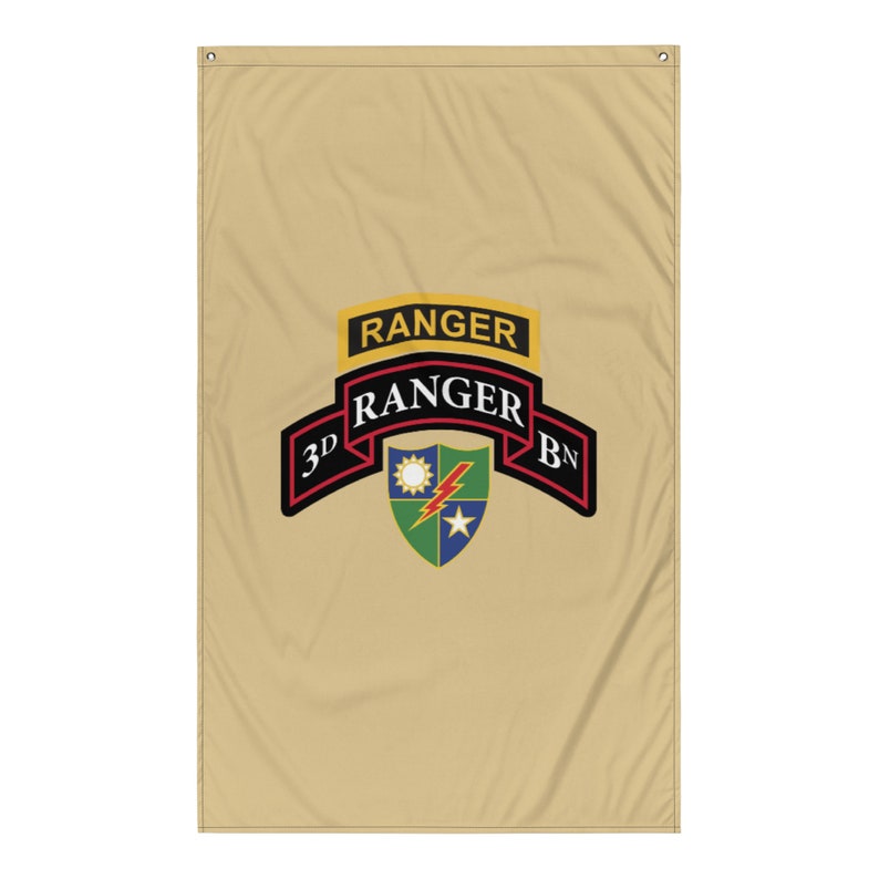 Army 3rd Ranger Battalion Scroll and Tab Flag - Etsy