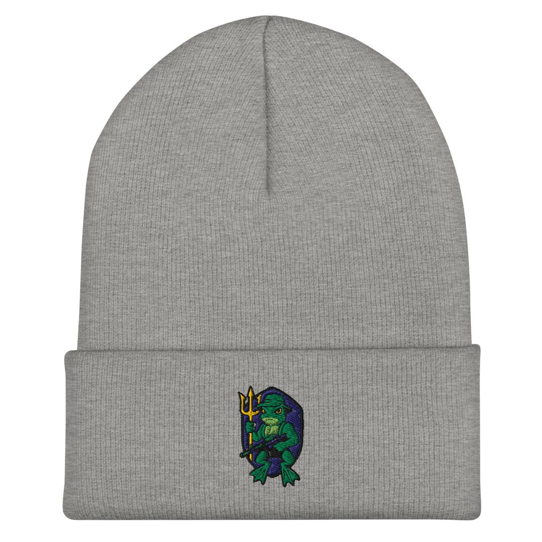 Frogman Trident Warrior Emblem – Tactical Amphibious Commando Design ...
