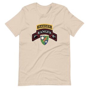 Army 3rd Ranger Battalion Scroll and Tab Unisex T-shirt - Etsy