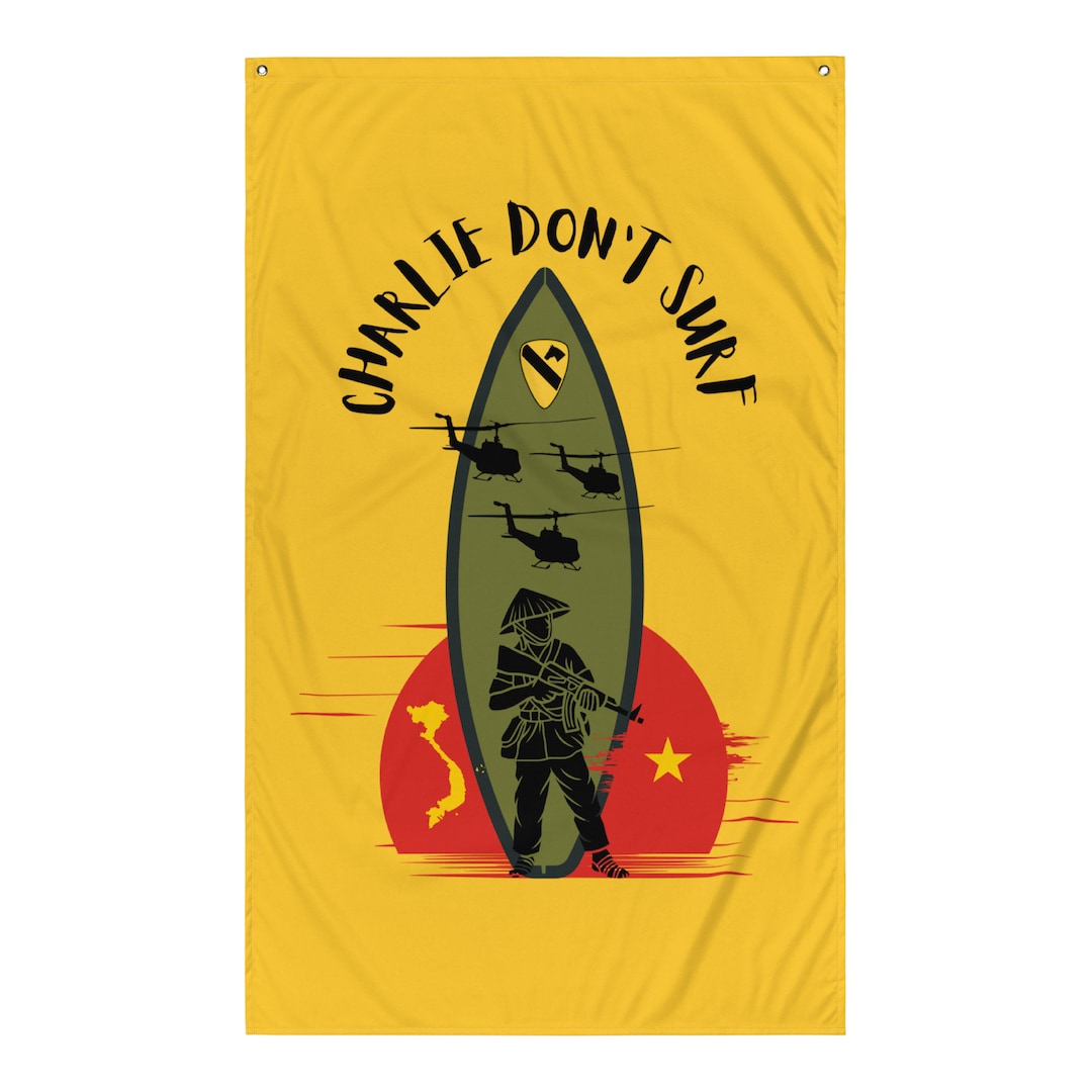 Charlie Don't Surf Flag - Etsy