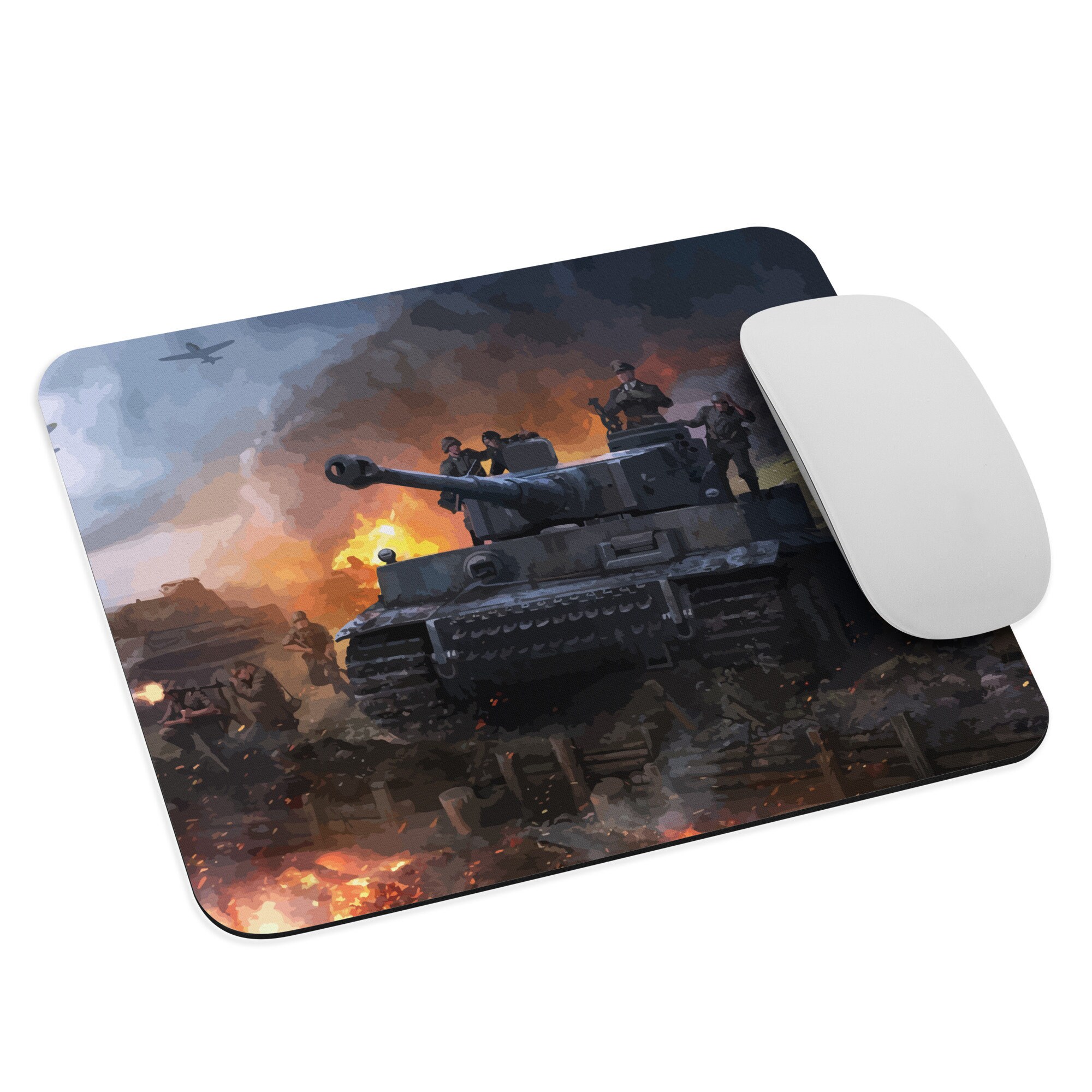 World War II Tiger Tank Battle Mouse Pad - Etsy