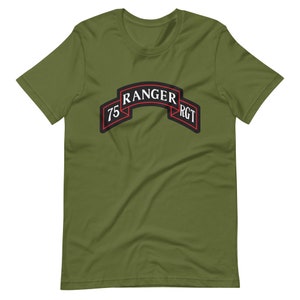 Army 75th Ranger Regiment Scroll Unisex T-shirt - Etsy